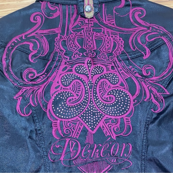 Dereon | Jackets & Coats | Dereon Beyonce Black Diamond Wash Faux ...